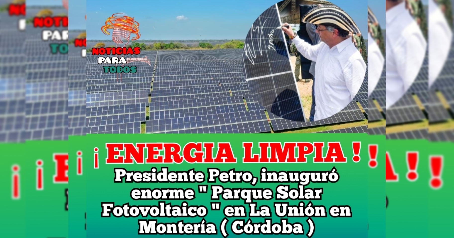 El Presidente Petro inauguró el Parque Solar Fotovoltaico más grande de ...